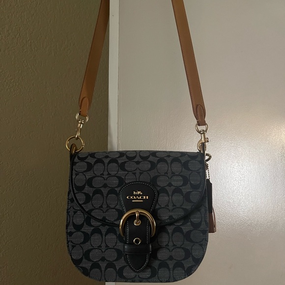 Coach | Bags | Coach Kleo Shoulder Bag 23 In Signature Chambray | Poshmark